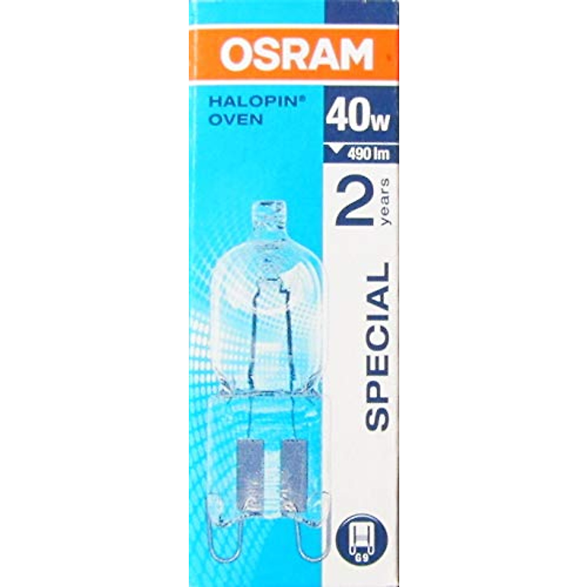 Osram Halopin Oven 40W Backofenlampe Sockel G9 230V >300°