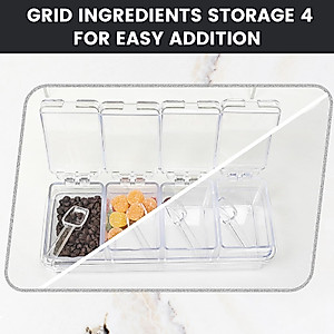 Ninja Creami Food Storage Containe, Airtight Food Storage Container Set,Acrylic Kitchen and Pantry Organization Canisters for Salted Nuts,Sugar,Chocolate Candy for ninja creami accessories