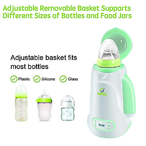 Bubos Baby Bottle Warmer Fast Heating with Prefilled Water Reservoir, Smart Mermory Program, LED Display and Auto Shut-Off, Plug in