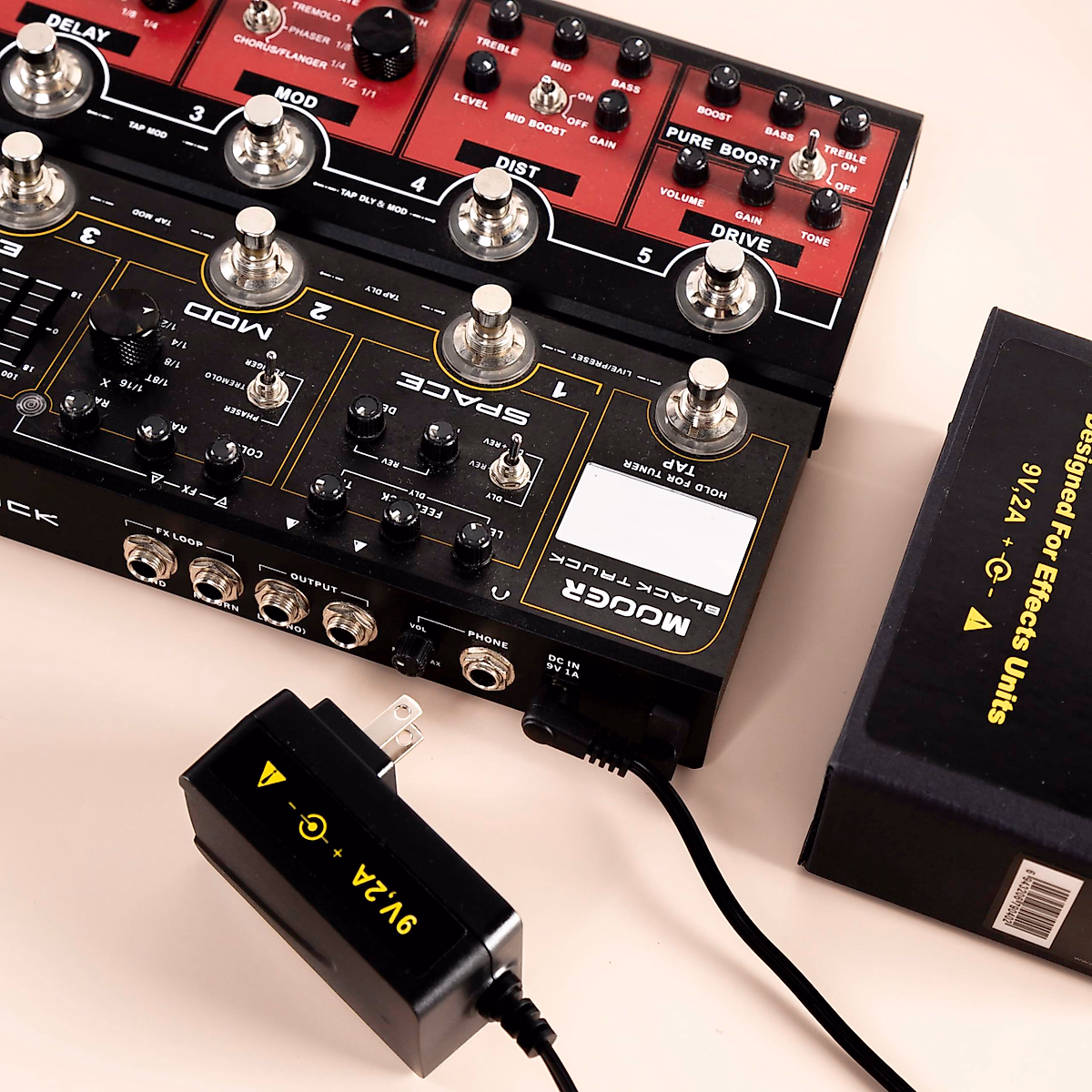 MOOER Guitar Effects Pedal Power Supply Power Adapter PDNW-9V2A-US