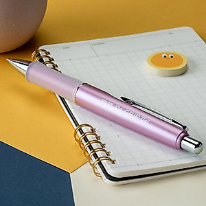 Pilot 36273 Dr. Grip Roller Ball Retractable Gel Pen, Fine, Metallic Mauve Barrell-Black