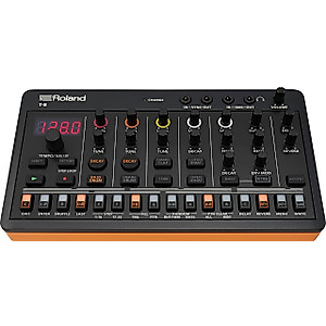 Roland AIRA Compact T-8 Beat Ultra-Portable Bass Machine Sounds | TR-REC Drum Sequencer | Six Rhythm Tracks & Hosa CMM-845 3.5 mm TS to 3.5 mm TS Unbalanced Patch Cables, 1.5 Feet