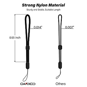 Oakxco Lanyard Compatible with Airpods Pro 2 Loop Adjustable Hand Wrist Nylon Strap, Lanyard for Cell Phone/Camera/Switch/iPods Pro 2nd/Airpods 1/2nd/3rd/Pro Case, Black