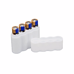 Protect Your Power - Slimline AAA Battery Case, Soft Durable material - Pack of 2 (Holds 4 Batteries)