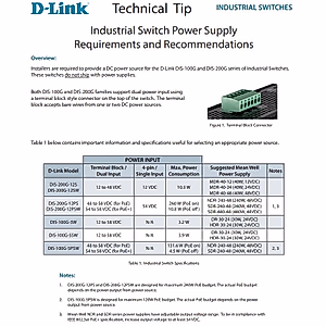 D-Link 5-Port Gigabit Industrial Unmanaged Switch | 4 10/100/1000BASE-T Ports + 1 SFP Ports | L2 | Fanless | Plug and Play (DIS-100G-5SW)
