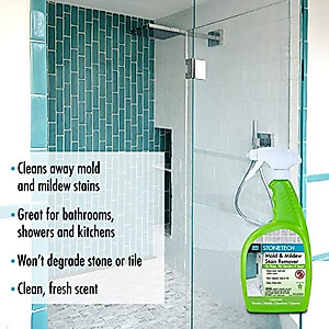 STONETECH Mold & Mildew Stain Remover 24oz Spray Bottle