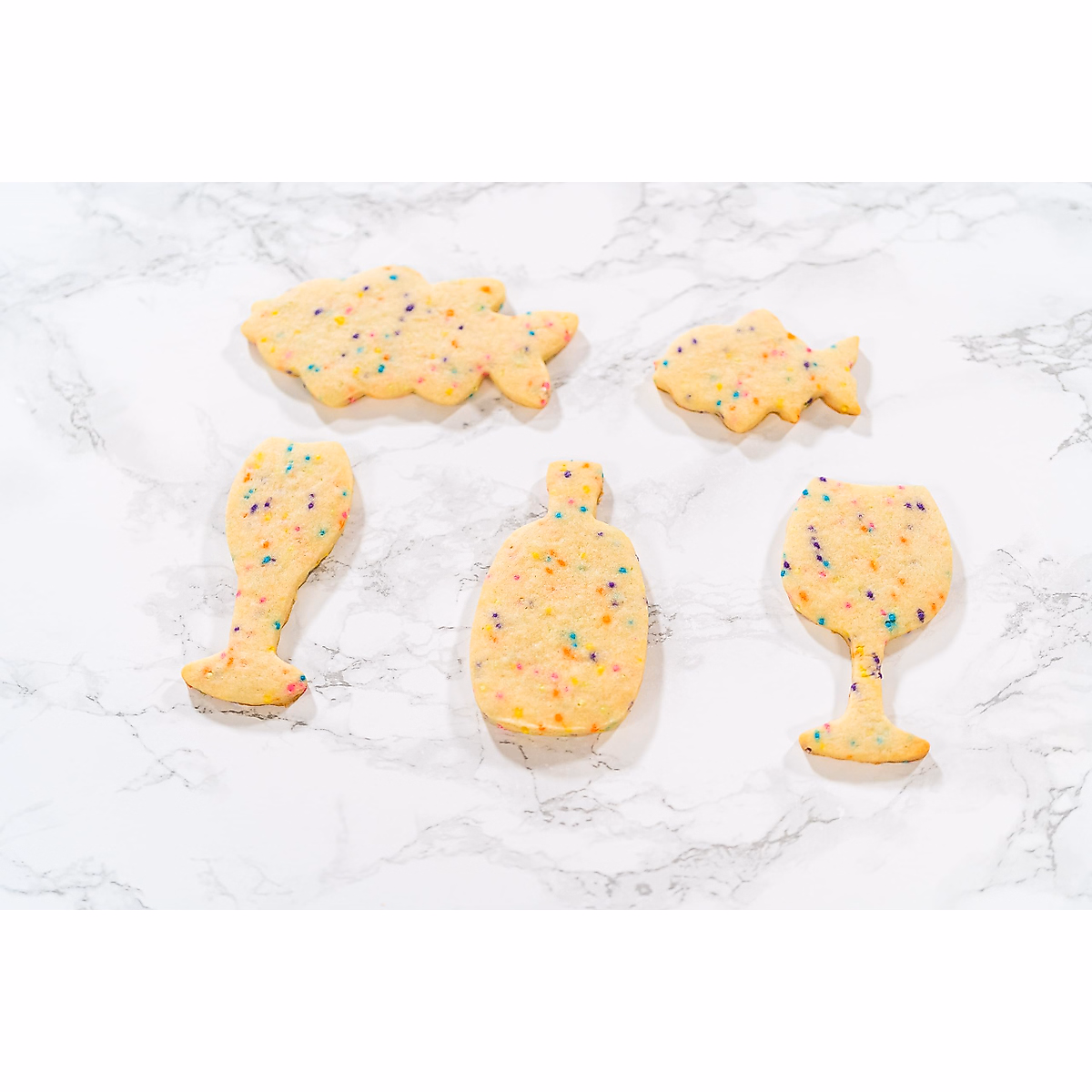 Bakerpan Stainless Steel Wine Glass Cookie Cutter, Wine Bottle Cutter, Wine Cookie Cutter Set