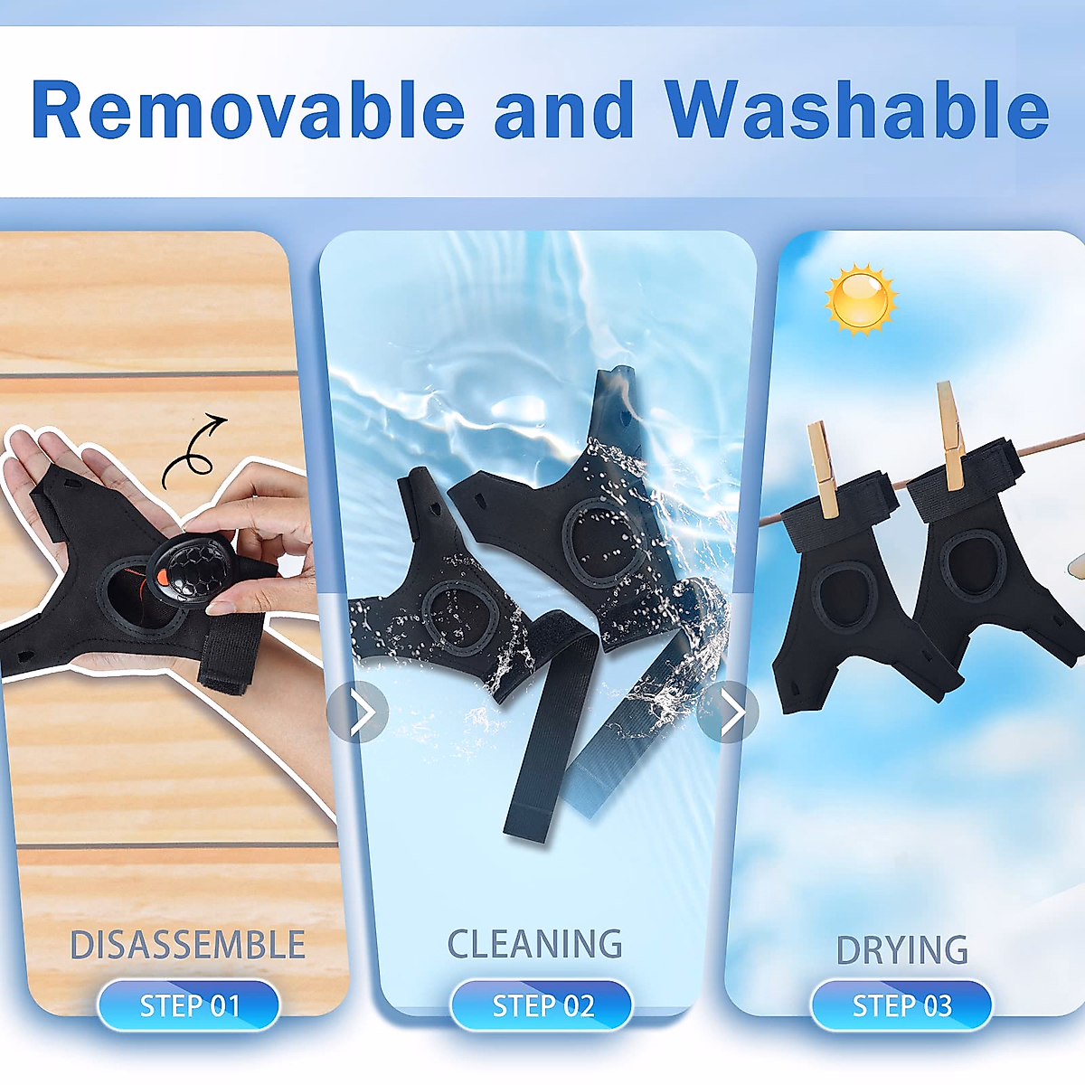 LED Flashlight Gloves with Waterproof Lights - Rechargeable Finger Light Stocking Stuffers for Men Dad Husband Cool Gadgets Tool Fishing Camping Unique Christmas Gifts for Men Who Have Everything