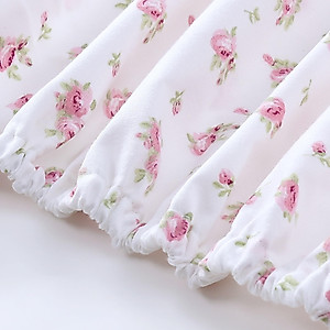 Modern Threads Soft Microfiber Printed Sheets - Luxurious Microfiber Bed Sheets - Includes Flat Sheet, Fitted Sheet with Deep Pockets, & Pillowcases Ivory Queen