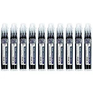 Pilot Gel Ink Refills for FriXion Erasable Gel Ink Pen, Fine Point 0.7mm, Black Ink, Value Set of 10