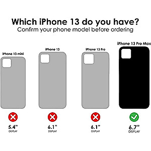 OtterBox Defender Series Screenless Edition Case for iPhone 13 Pro Max & iPhone 12 Pro Max (Only) - Case Only - Microbial Defense Protection - Non-Retail Packaging - Black