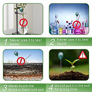 XLUX Long Probe Deep Use Soil Moisture Meter Sensor, Water Monitor Indicator, Hygrometer for Outdoor Indoor Large Pot Plants, Flower, Gardening, Farming, 2 Pack