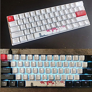 Y-QUARTER Replace SpaceBar Keycap PBT Five Sides Dye-Subbed Spacebar 6.25U Cherry Profile Space Bar Keycap for DIY Mechanical Keyboard gk64 gk61,Suit for Game Lover Gifts