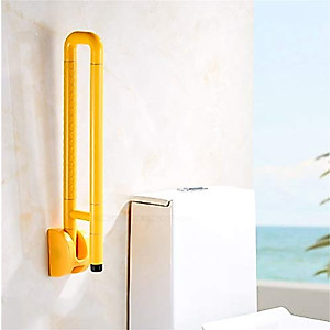 CRODY Folding Handicap Grab Bars Rails Toilet Handrails, Stainless Steel Grab Bar,Barrier-Free Bathroom U-Shaped Pole,Wall-Mounted Straight Towel Rack,Bathroom Wc Bathroom Bathtub Folding Grip
