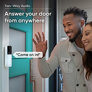Wyze Wireless Video Doorbell Pro (Chime Included), 1440 HD Video, 1:1 Aspect Ratio: 1:1 Head-to-Toe View, 2-Way Audio, Night Vision with Wyze Cam Plus 3 Month Subscription