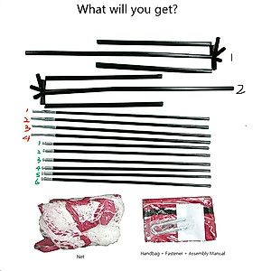 Nets for Tennis Ball Machine(10lb) Ball Recycling Nets Also for Pickleball and Cricket(Diameter<2.95in),Portable and Easy to disassemble;Solo Practice Tennis Indoor&Outdoor(New)