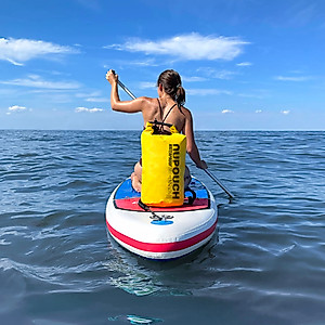 Nupouch Waterproof Dry Bag for Camping, Beach, Kayaking, Boating & outdoor Activities, 5 L, Light Blue