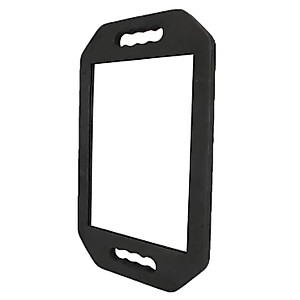 HREW Handle Mirror – Large Hand Mirror with Double Handle - Rectangular Hand Held Mirror with Handle - Lightweight Hair Salon Equipment Hairstylist and Barber Accessories (1Pcs Rectangle)