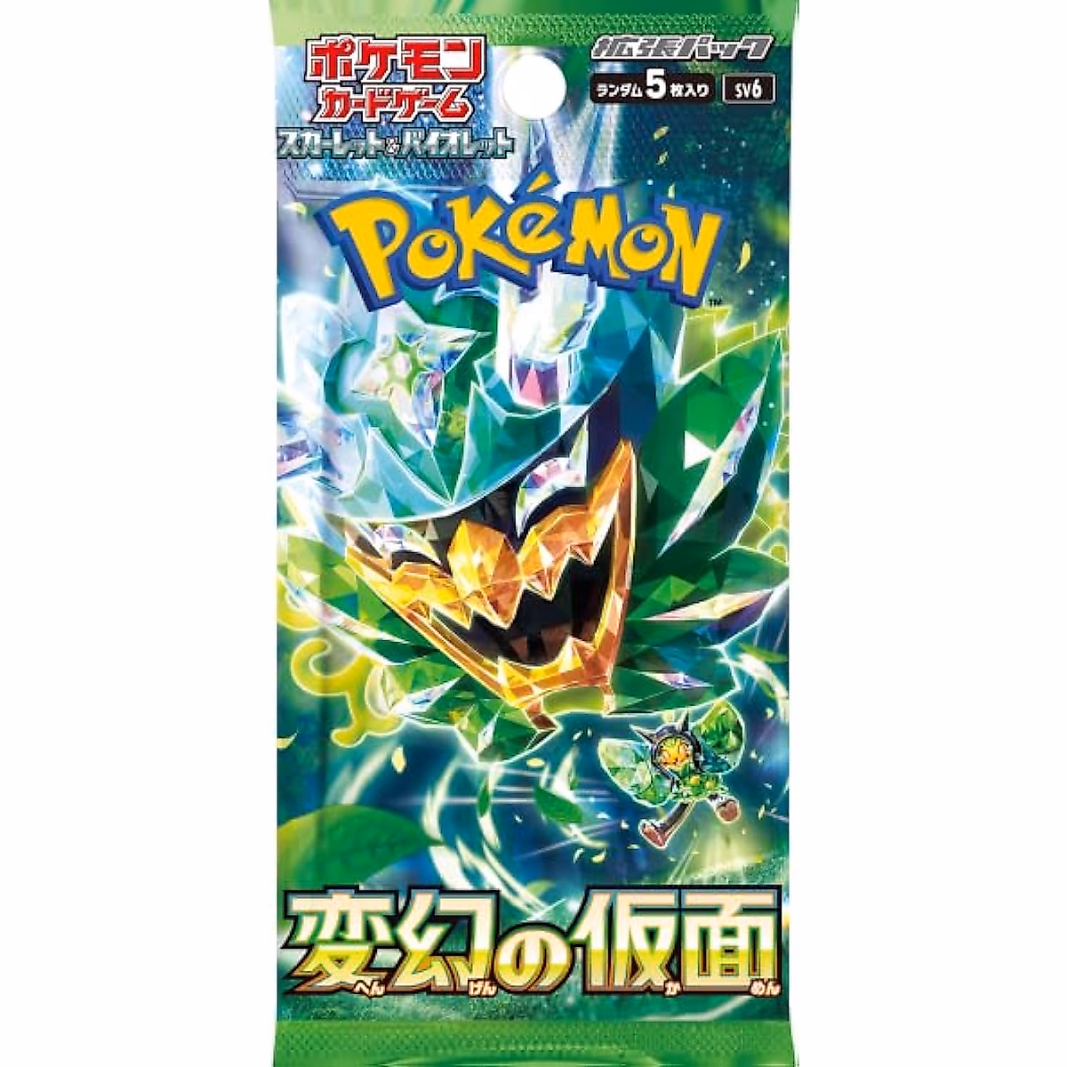 Pokémon (1 Pack) Card Game Mask of Transformation Booster Pack (5 Cards Per Pack) Japanese ver