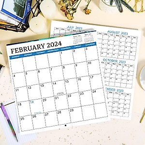 Wall Calendar 2024-2024 Wall Calendar, 12-Month Calendar 2024, Jan. 2024 -Dec. 2024, 12" x 24" (Open), 2024 Calendar with Unruled Blocks, Thick Paper- Sea Island