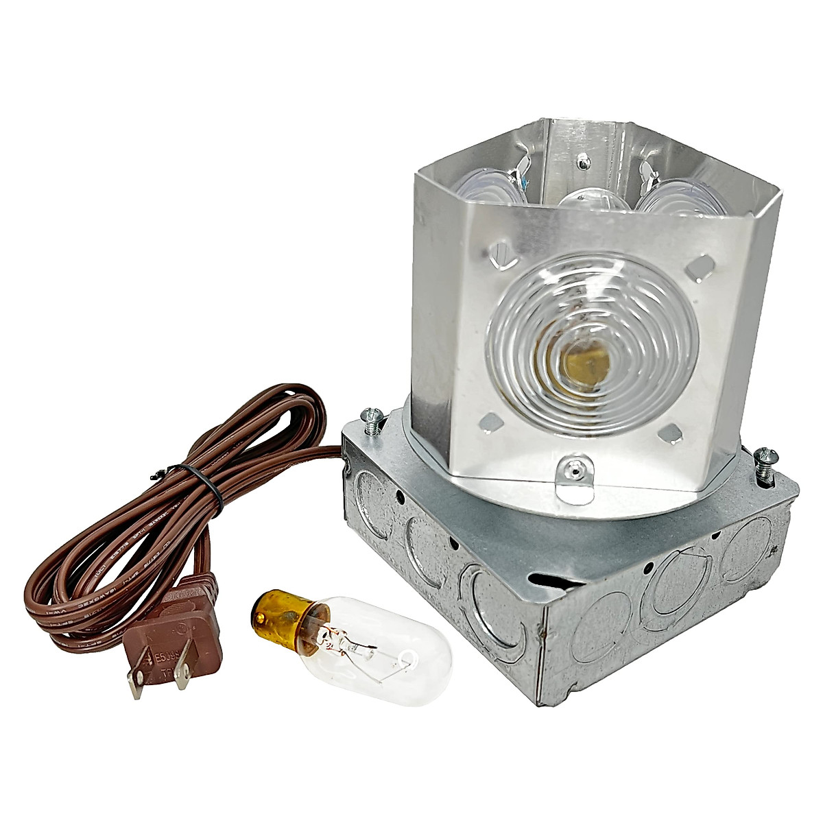 DutchCrafters Rotating Light Kit, Revolving Lighthouse Beacon Light, 36RPM, 120v Wired Lighting, Fits 3' - 12' Decorative Amish Lighthouse