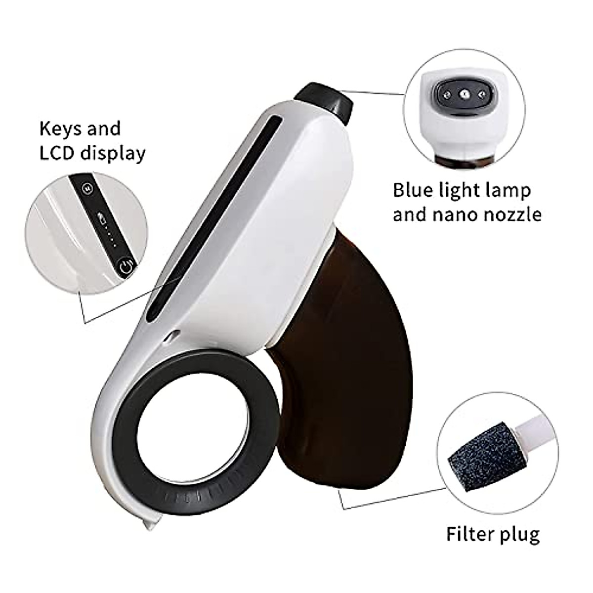 SRSECE Portable Office Restaurant School Home Atomizer Nano Steam Gun (540ml)