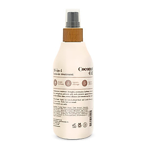 Oliology Coconut Oil 10-in-1 Multipurpose Spray - Leave in Treatment for All Hair Types | Detangles, Controls Frizz, Hydrates & Moisturizes | Made in USA, Cruelty Free & Paraben Free (8.5 oz)