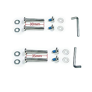 F-ber Suitcase Luggage Wheels Replacement Kit OD60mm Wheels ABEC 608zz Skate Inline Outdoor Skate Replacement Wheels Multiple Sizes, Set of (2) Wheels (OD:60 W:18 ID:6 Axles: 30 & 35)