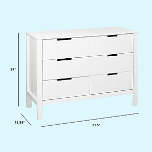 Carter's by DaVinci Colby 6-Drawer Dresser in White