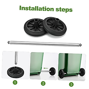 DOITOOL 1 Set Trash Can Spare Parts Practical Trash Can Pulley Trash Can Accessories Garbage Can Pulley Trash Can Wheels Garbage Can Accessories Garbage Can Wheels