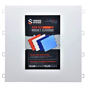 Snipers Edge Hockey - Dryland Slick Tiles - 20 White 12" by 12" Squares - Simulates Real Ice, Easy to Assemble, Premium Grade UV Coating for Protection