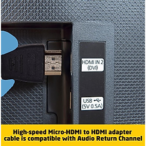 15ft. MICRO HDMI Cable, 4K HDMI to Micro HDMI Cable, HDR 60Hz 18Gbps Compatible with GoPro Hero 7,6, 5, DSLR Camera, a7 II, III Mirrorless Camera, Raspberry Pi 5, 4, to HDTV, Monitor (15-Feet)