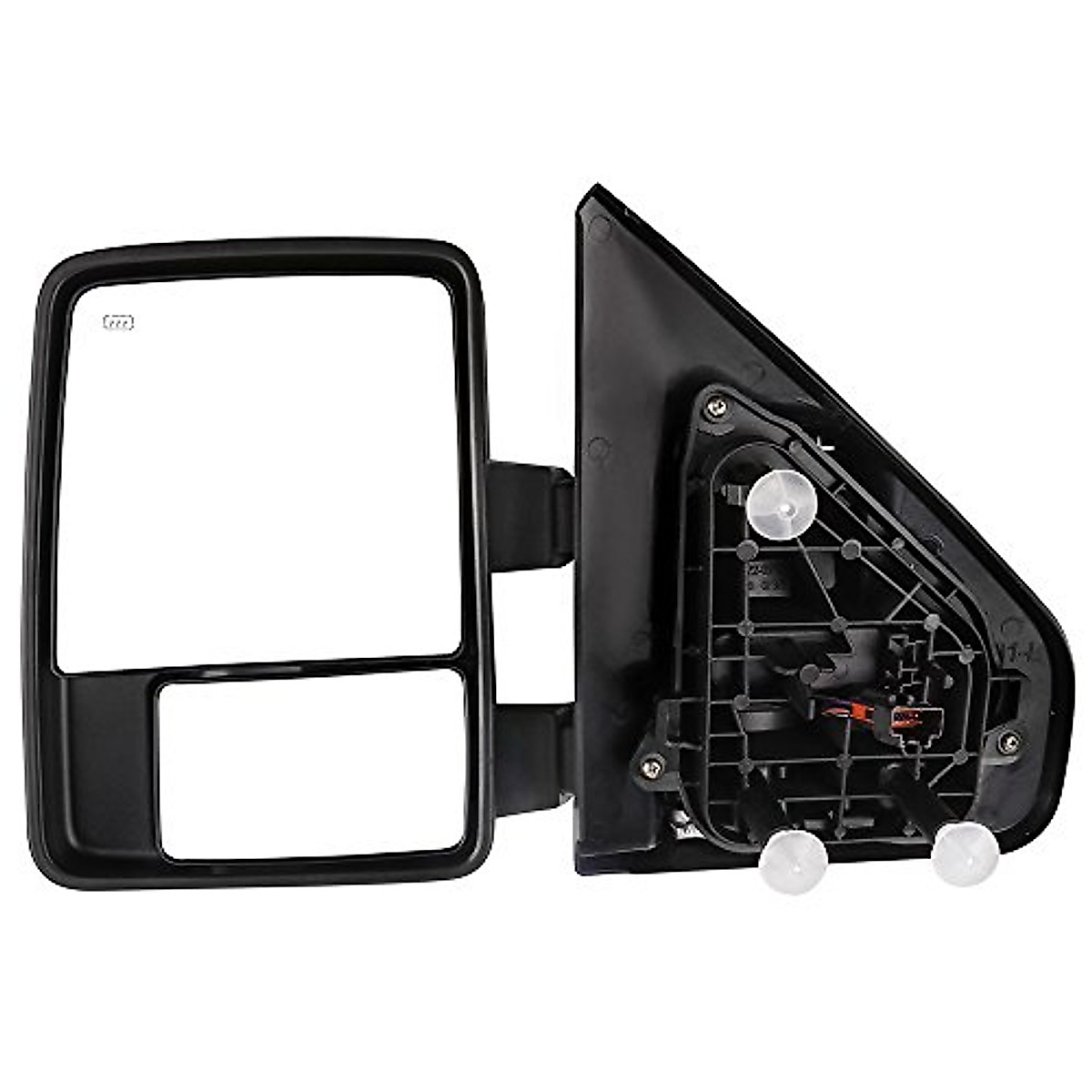 FEIPARTS Tow Mirrors Towing Mirrors Fit for 2004-2014 for Ford for F-150 Pickup Truck Towing Mirrors with Left Right Side Turn Signal Indicator Power Adjusted Heated Puddle Light with Black Housing