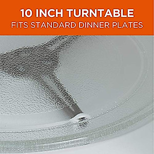 Commercial Chef CHM16100S6C Countertop Microwave Oven,1000 Watts, Small Compact Size, 10 Power Levels, 6 Easy One Touch Presets with Popcorn Button, Removable Turntable, Child Lock, Stainless Steel