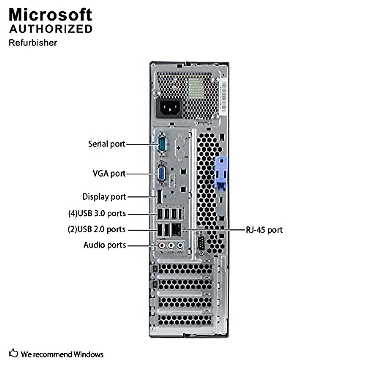 lenovo ThinkCentre M82 SFF Business Desktop Computer, Intel Core i5-3470 Quad-Core Processor 3.6GHz, 16GB RAM, 2TB HDD, DVD RW, USB, WIFI, Windows 10 Professional (Renewed)