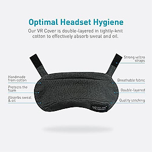VR Cover Head Strap Cover for Meta Quest Pro - Washable Hygienic Cotton Cover (2 pcs)