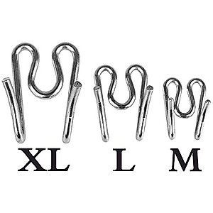 Darkyazi Durable Pinch Collar Stainless Steel Dog Adjustable Pet Training Collar for Medium Large Dogs (Large (Pack of 1), Silver)