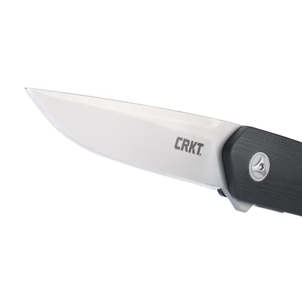 CRKT Cuatro Folding Carry Knife: Plain Edge Folder with Liner Lock - Everyday Carry Folded Knife with IKBS Ball Bearing Pivot System and G10 Handle 7090