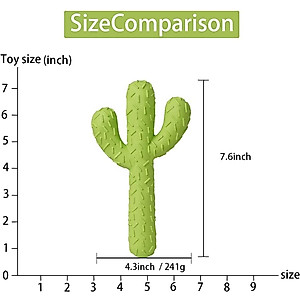 Southern Home Farm Dog Desert Durability: Durable Cactus Natural Rubber Dog Toy for Endless Fun! Cactus Super Tough Dog Toys for Small/Medium/Large (Green)