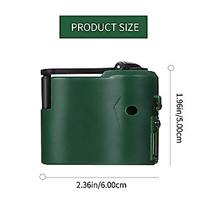 BESPORTBLE Portable Generator Inverter Outdoor Multifunction Manual Crank Generator Emergency USB Charger Generator for Emergency Survival Camping Field Works Green
