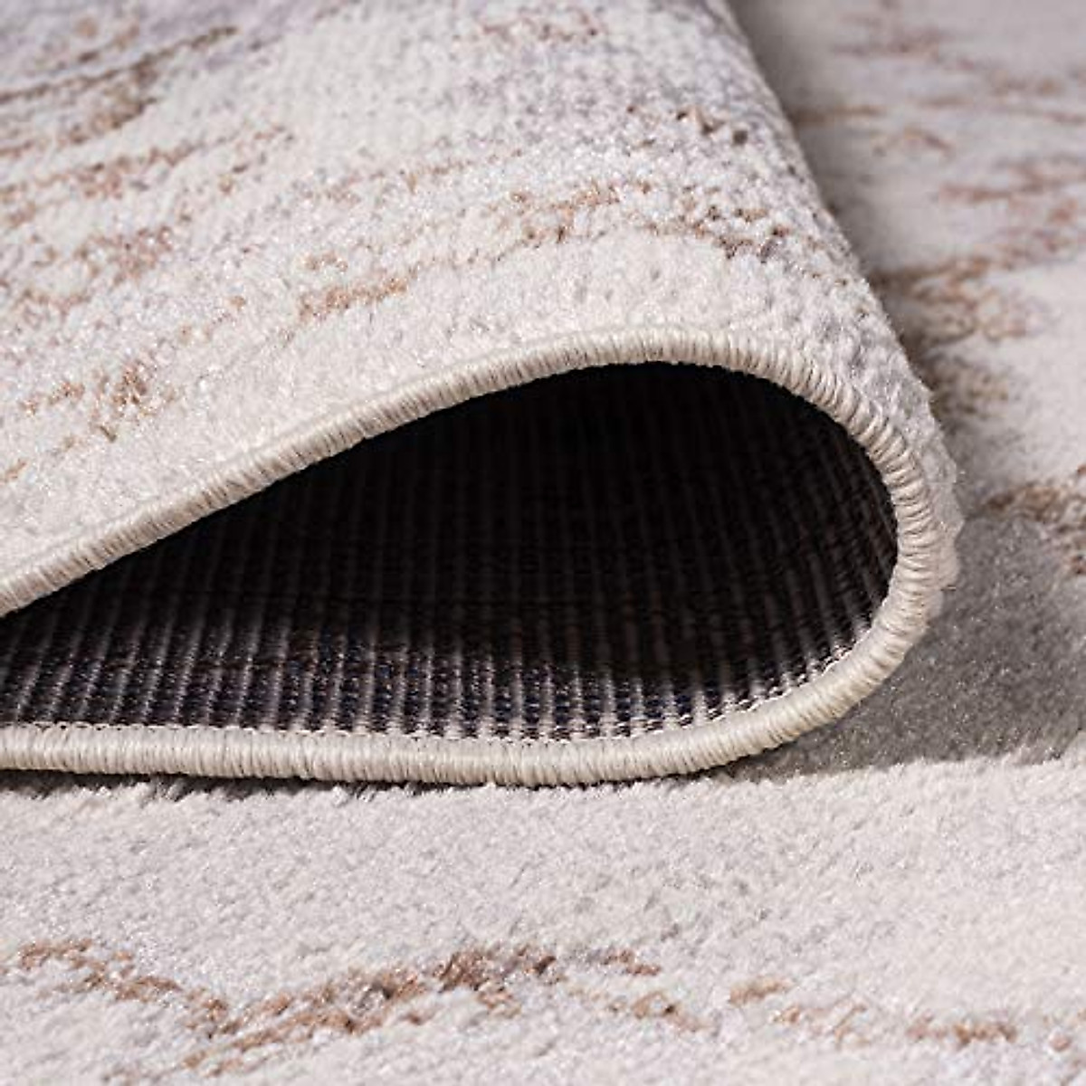 JONATHAN Y MDP400A-3 Alhambra Ornate Medallion Modern Indoor Area-Rug Vintage Bohemian Easy-Cleaning Bedroom Kitchen Living Room Non Shedding, 3 ft x 5 ft, Cream/Red