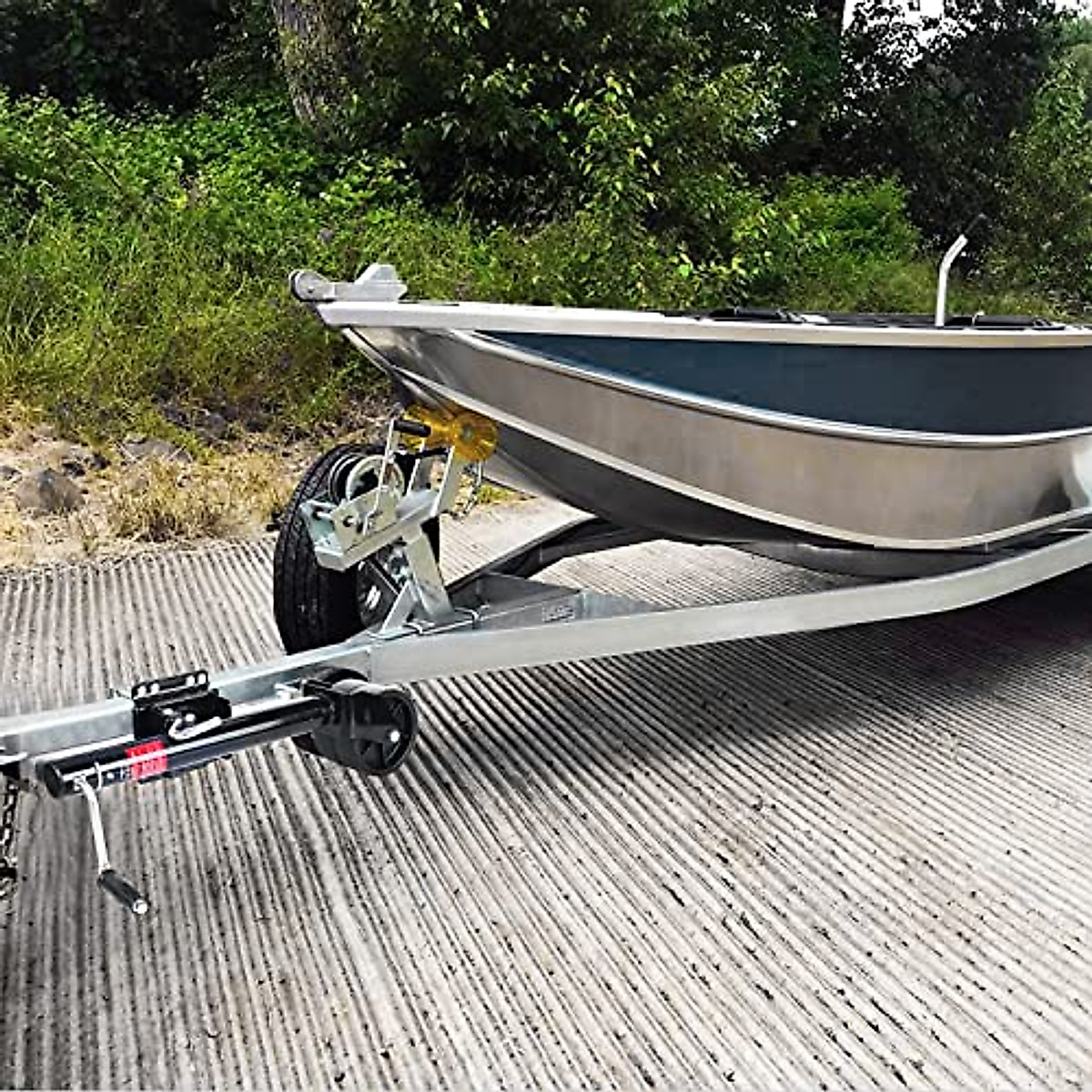 FZZD 2000lbs Trailer Jack with Wheel, Heavy Duty Swivel Boat Trailer Jack, 12" Lift, for RV Boat