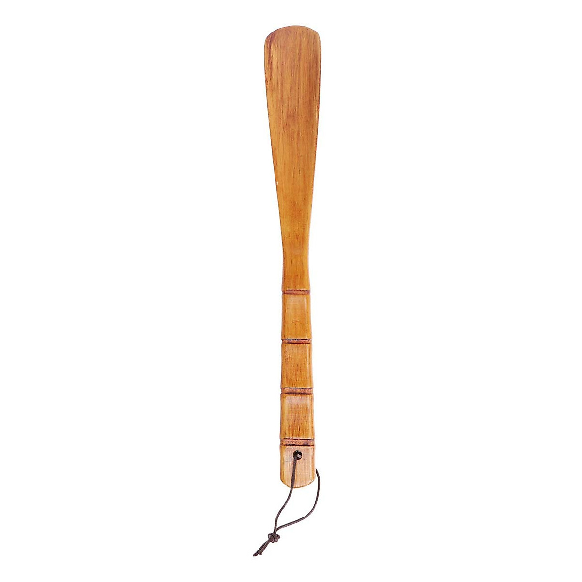 Long Handle Shoe Horn Wooden Shoe Extractors for Elderly Disabled Pregnancy Fits for All Shoes (Lotus Wood Joint Shoehorn, 32cm)