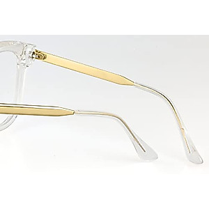 ZENNI Blue Light Blocking Glasses for Women Clear Square Frame Relieve Digital Screen Eye Strain Mixed Materials Light Eyewear