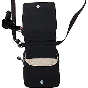 Kipling Women's New Eldorado Minibag, Lightweight Crossbody, Nylon Travel Bag (Small, Black Tonal)