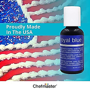 Chefmaster - Liqua-Gel Food Coloring - Fade Resistant Food Coloring - 8 Pack - Vibrant, Eye-Catching Colors, Easy-To-Blend Formula, Fade-Resistant - Made in the USA