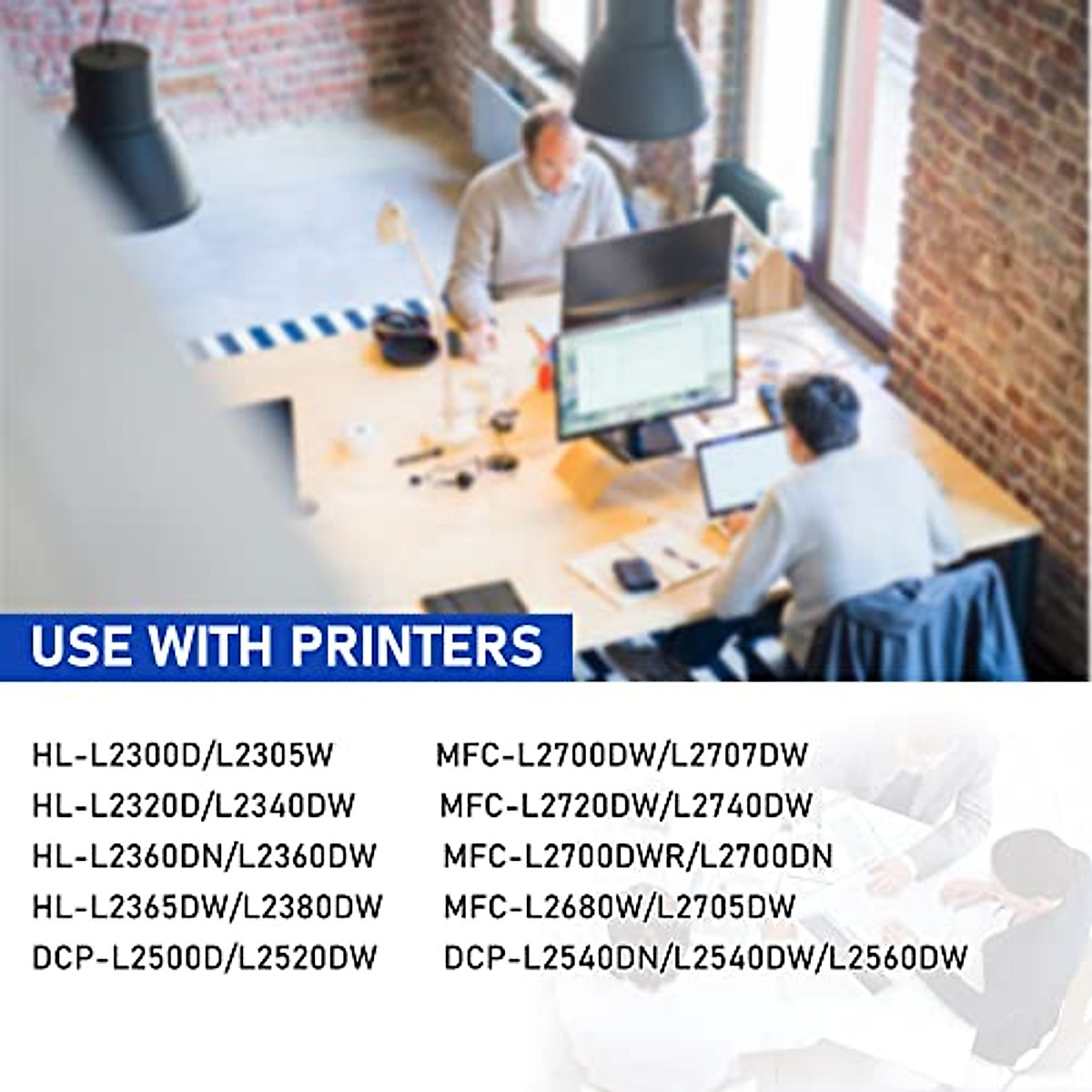 TN-660 TN 660 TN660 High Yield Black Toner Cartridge 2 Pack Compatible Replacement for Brother TN6602PK TN630 HL-L2380DW HL-L2300D HL-L2320D HL-L2340DW MFC-L2700DW MFC-L2740DW DCP-L2540DW Printer