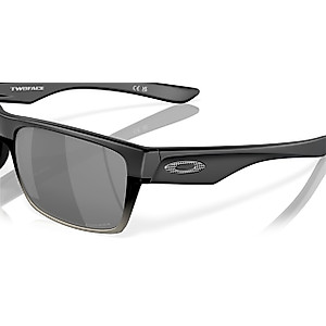 Oakley Men's OO9189 TwoFace Square Sunglasses, Matte Black/Chrome Iridium, 60 mm