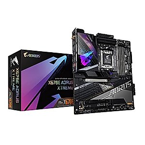 GIGABYTE X670E AORUS Xtreme (AM5/ LGA 1718/ AMD/ X670E/ EATX/ 5 Year Warranty/ DDR5/ Quad M.2/ PCIe 5.0/ USB 3.2 Gen2X2 Type-C/Intel WiFi 6E/ AQUANTIA 10GbE LAN/Q-Flash Plus/Motherboard)