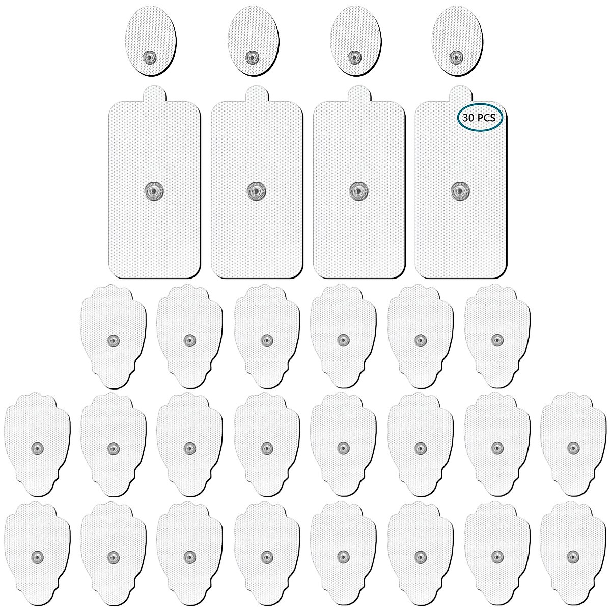 Tens Unit Replacement Pads Tens Pads Replacement Tens Unit Pads Replacement Tens Electrodes Tens Electrode Pads for Tens Unit Muscle Stimulator Pads 30PCS Compatible with Belifu Tens Unit Pads